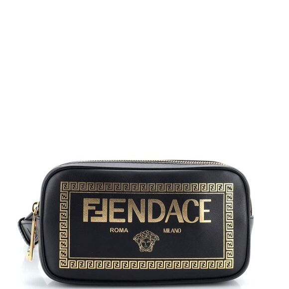 Versace | Bags | Versace X Fendi Fendace Logo Camera Bag Printed ...